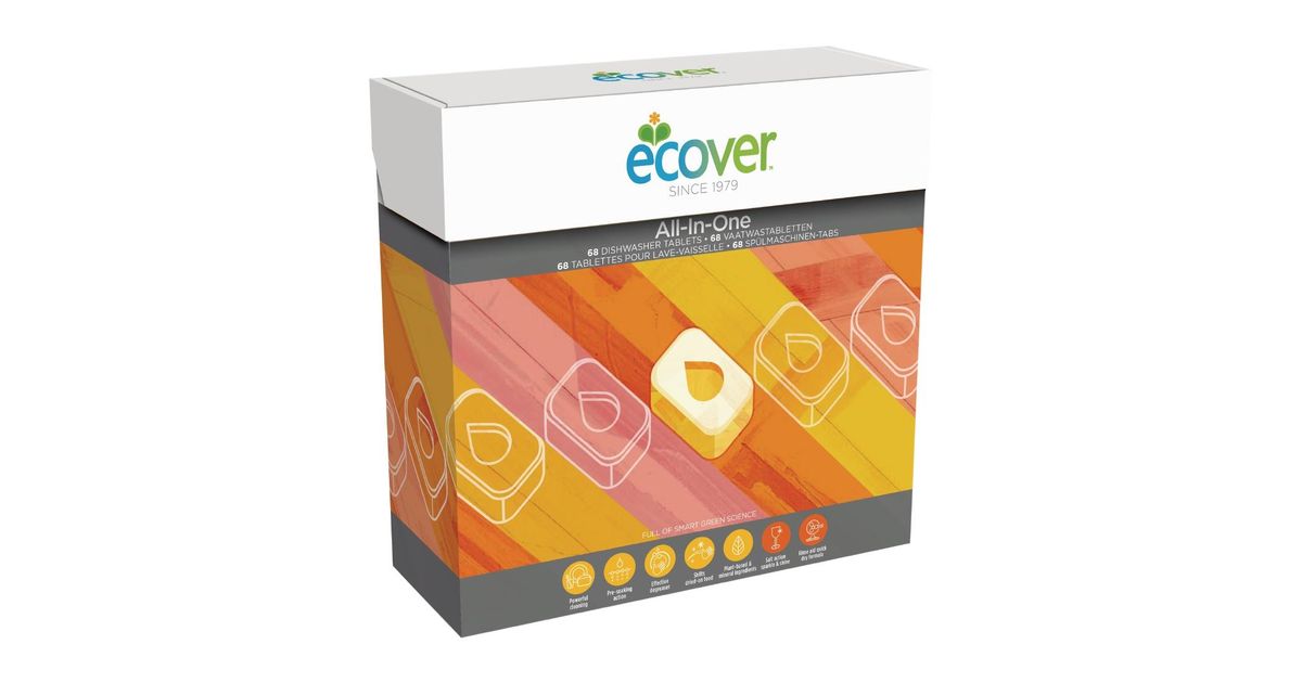 Ecover CX192 All-in-One Dishwasher Tablets (Pack of 68) - Catering ...
