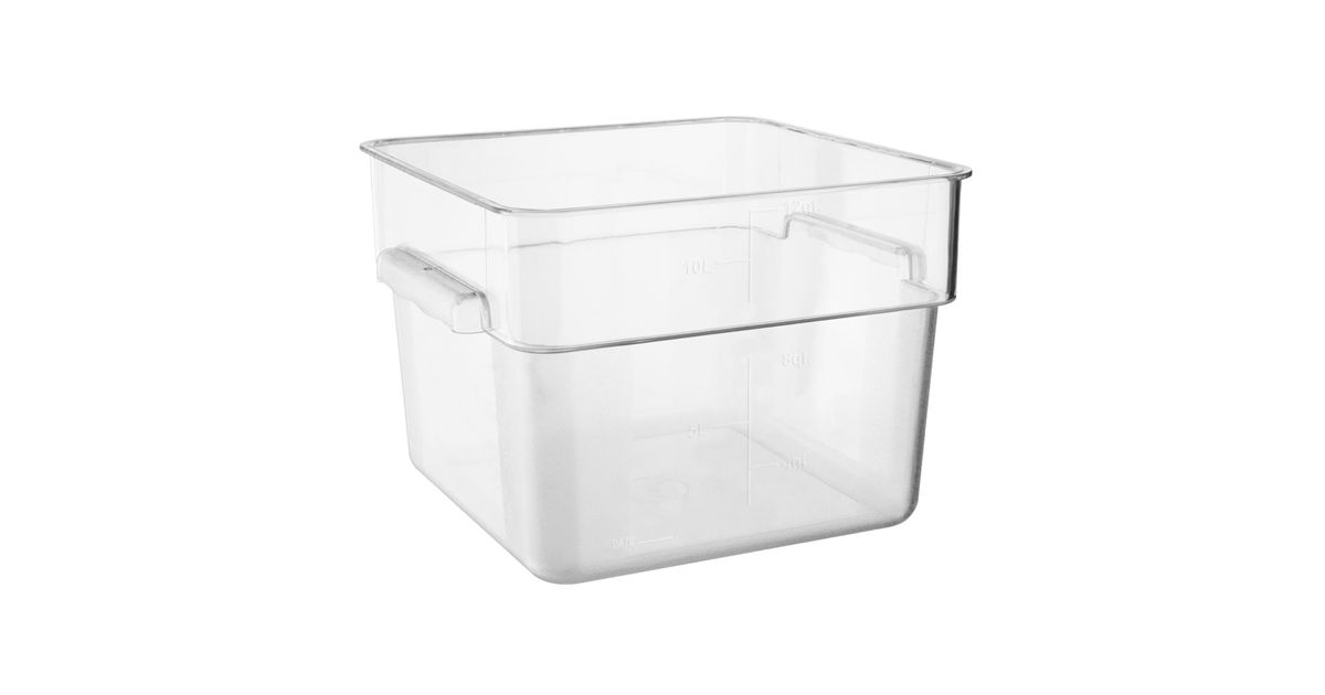 Hygiplas HY404 Polycarbonate Square Measuring Container 10 Ltr ...