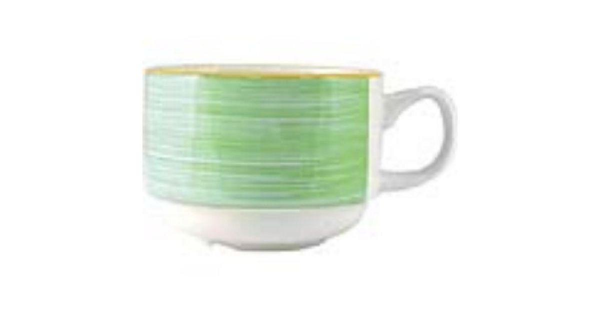 Steelite Rio V2882 Green Slimline Stacking Cups 200ml (Pack of 36 ...