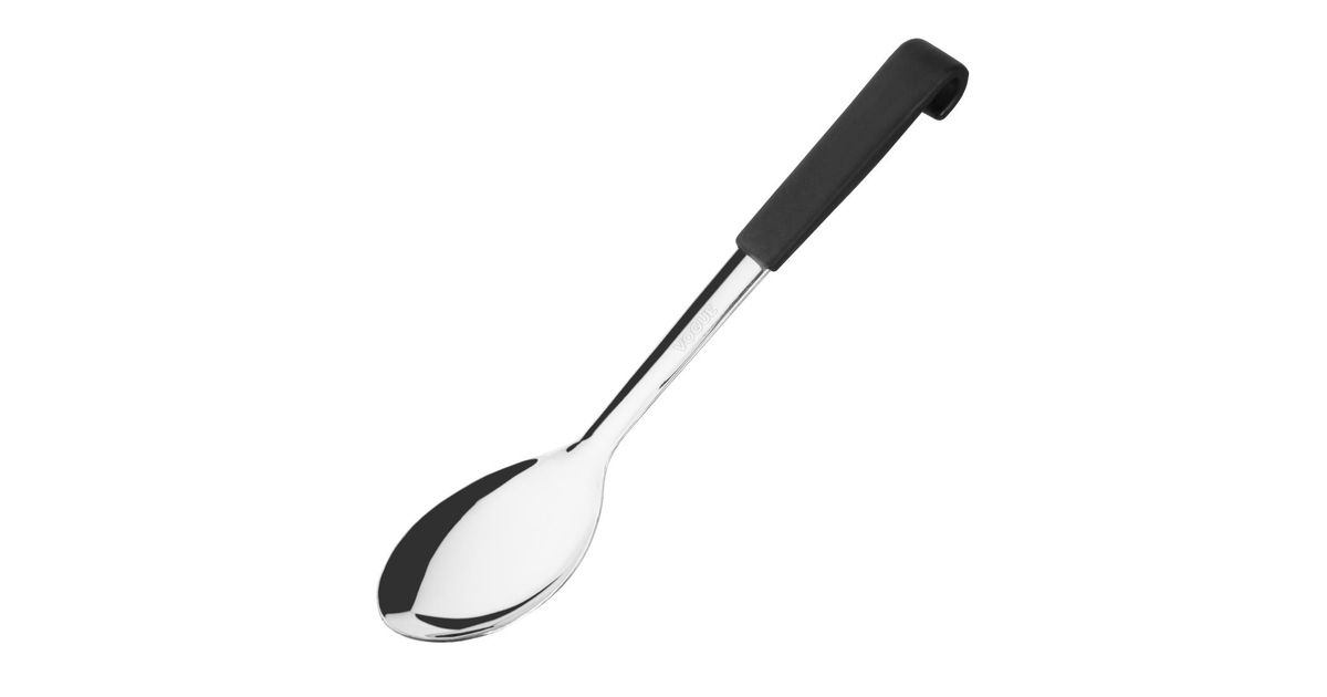 Vogue CS910 Black Handled Serving Spoon 340mm - Catering Appliance ...