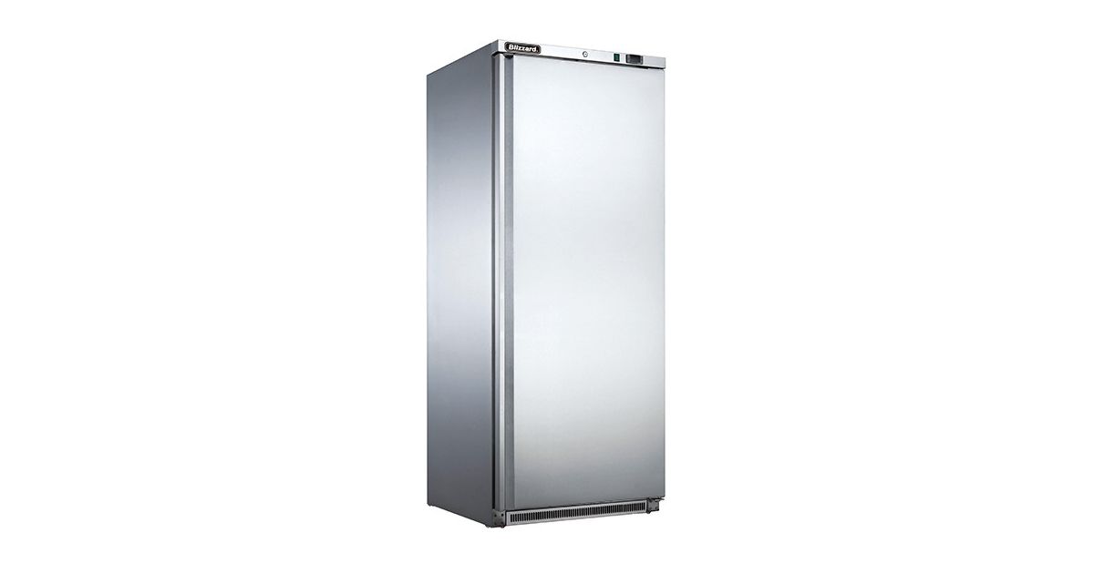 Blizzard HS600 Light Duty 600 Ltr Upright Single Door Stainless Steel ...