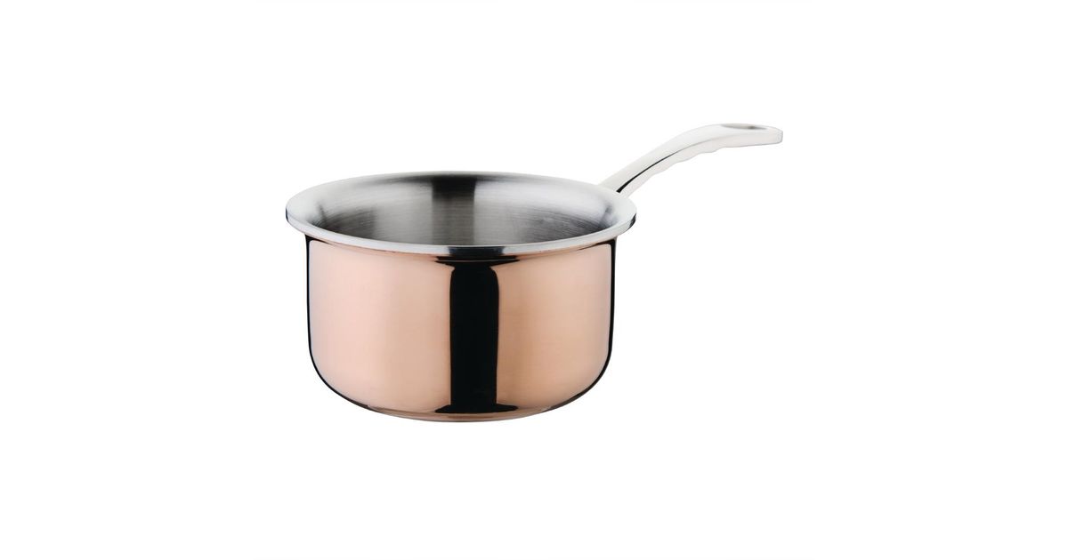Vogue GG756 Copper Mini Saucepan 90mm - Catering Appliance Superstore