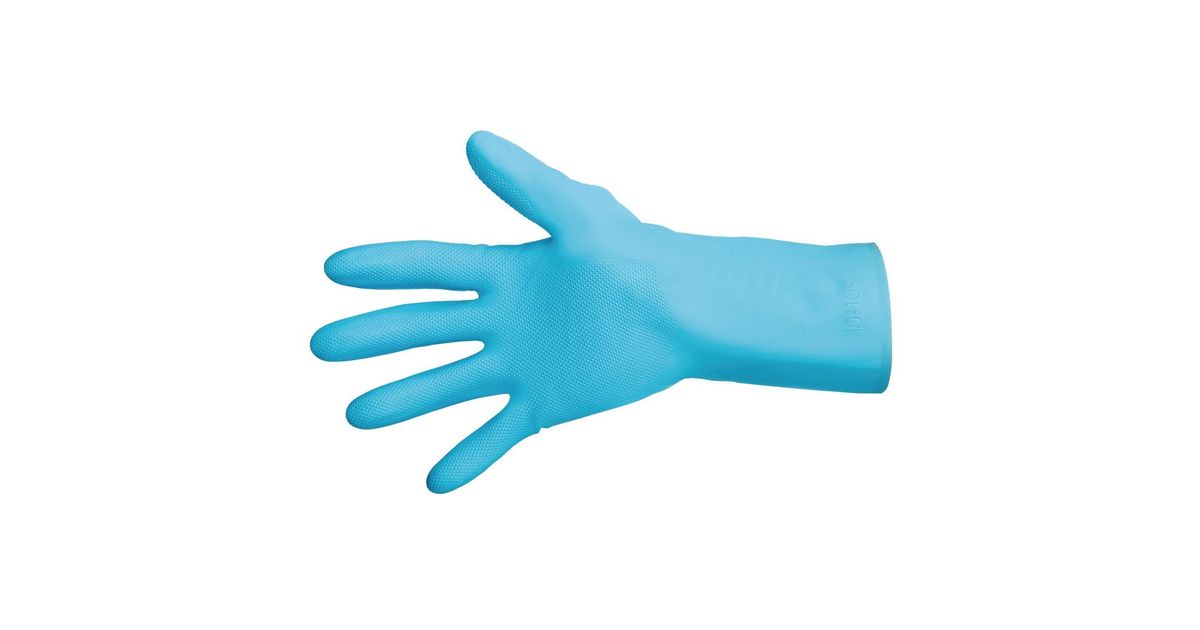 Mapa Vital 117 FA291-XL Liquid-Proof Light-Duty Janitorial Gloves Blue ...