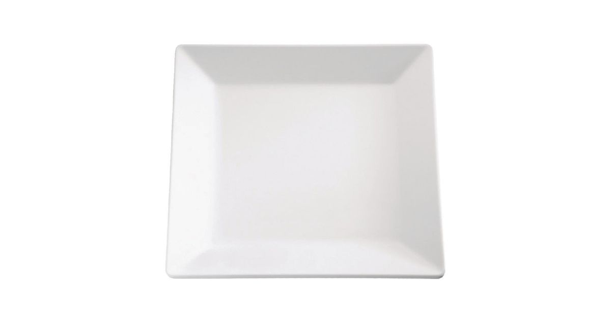 APS Pure GF170 Pure Melamine Square Tray 7" - Catering Appliance Superstore