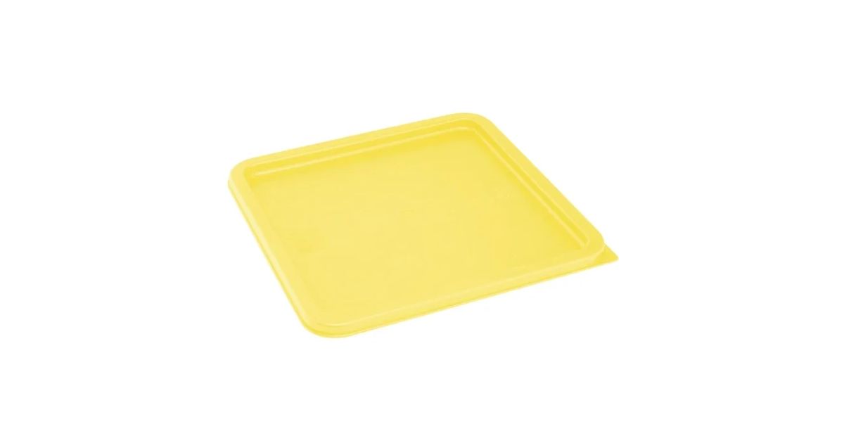 Hygiplas HY421 Square Measuring Container Lid Yellow Large - Catering ...