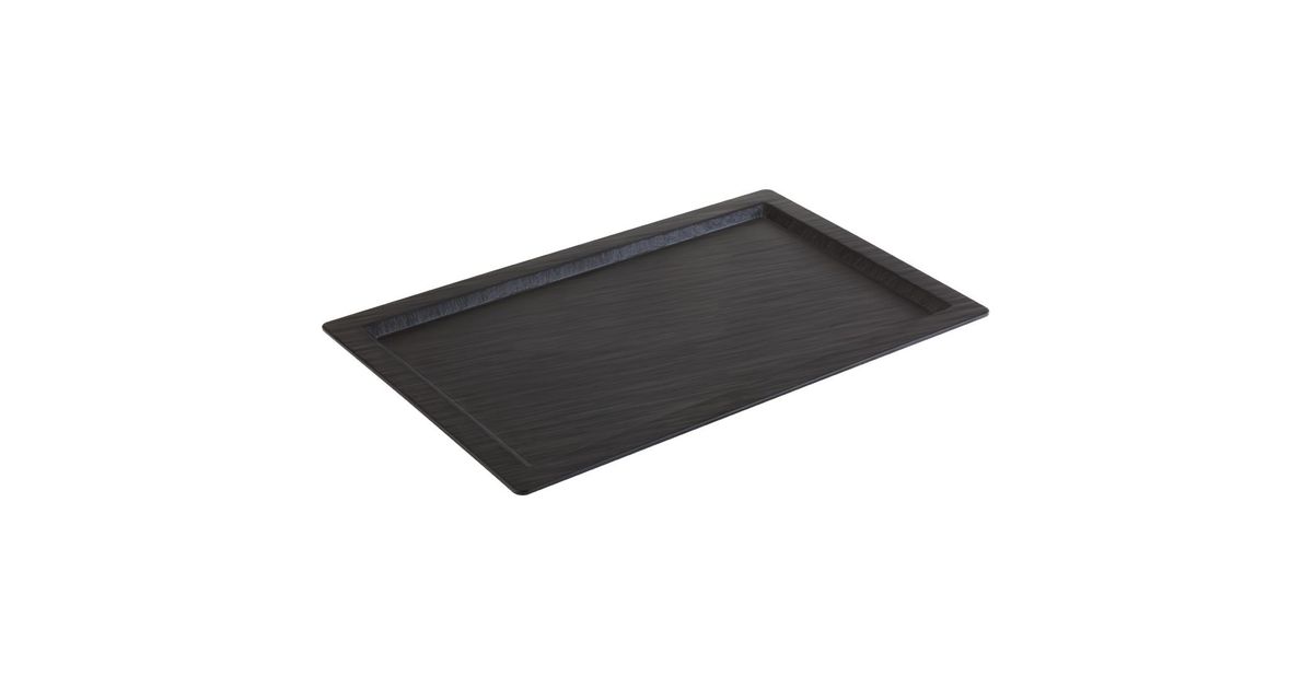 APS GN563 Slate Effect Melamine Tray with Rim 1/1GN - Catering ...