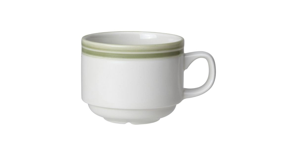 Steelite Bead VV2659 Sage Stacking Cups 200ml (Pack of 12) - Catering ...