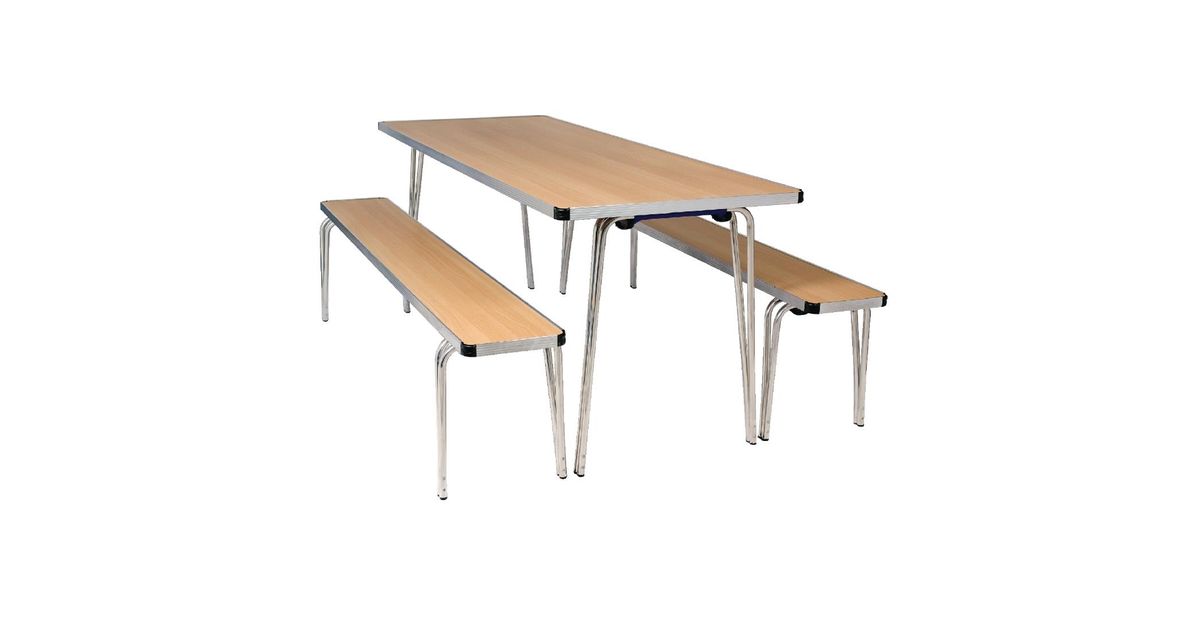Gopak CD584 Contour Folding Table Oak 4ft - Catering Appliance Superstore