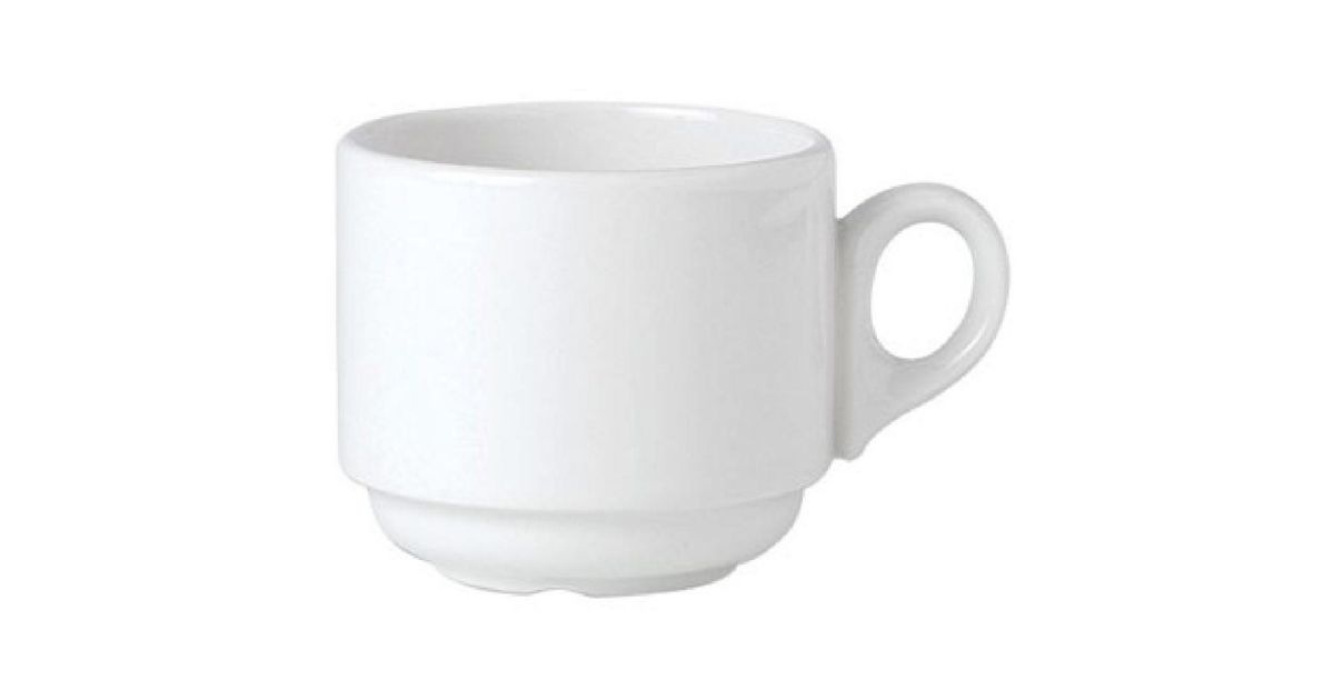 Steelite Simplicity White V0040 Atlanta Stacking Cups 212ml (Pack of 36 ...