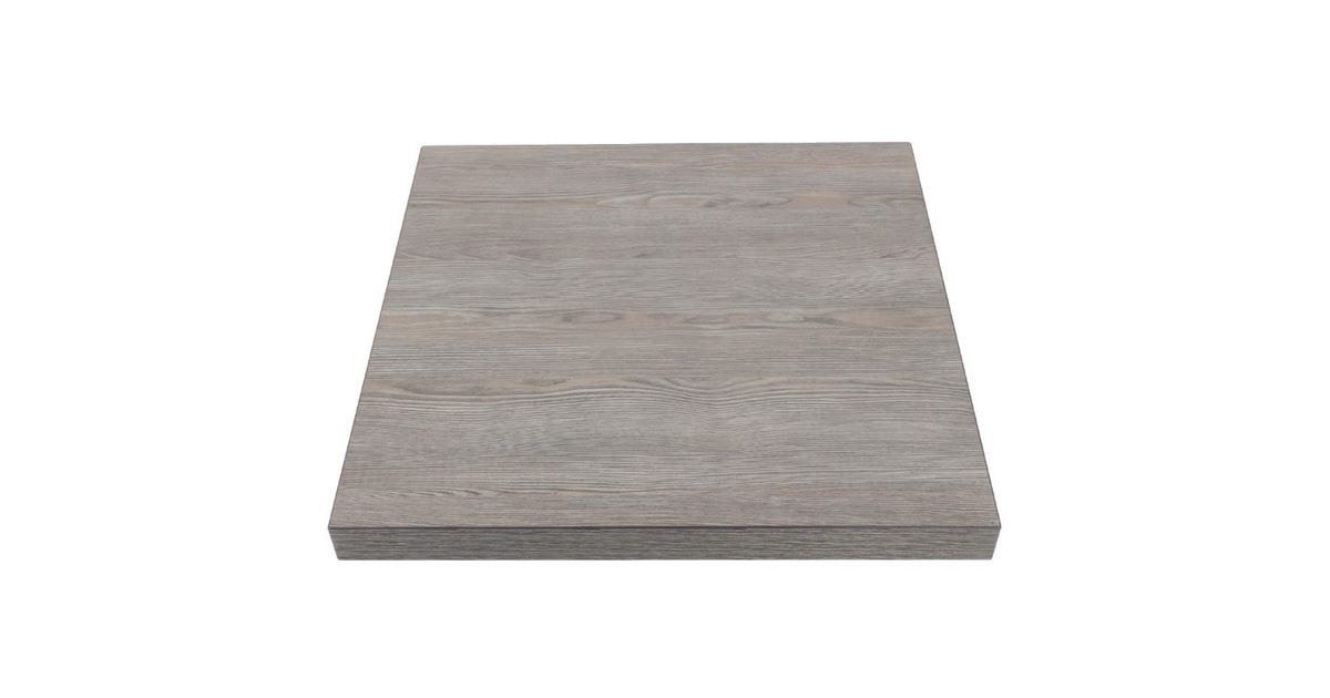 Bolero GR329 Pre-drilled Square Table Top Vintage Wood 700mm - Catering ...