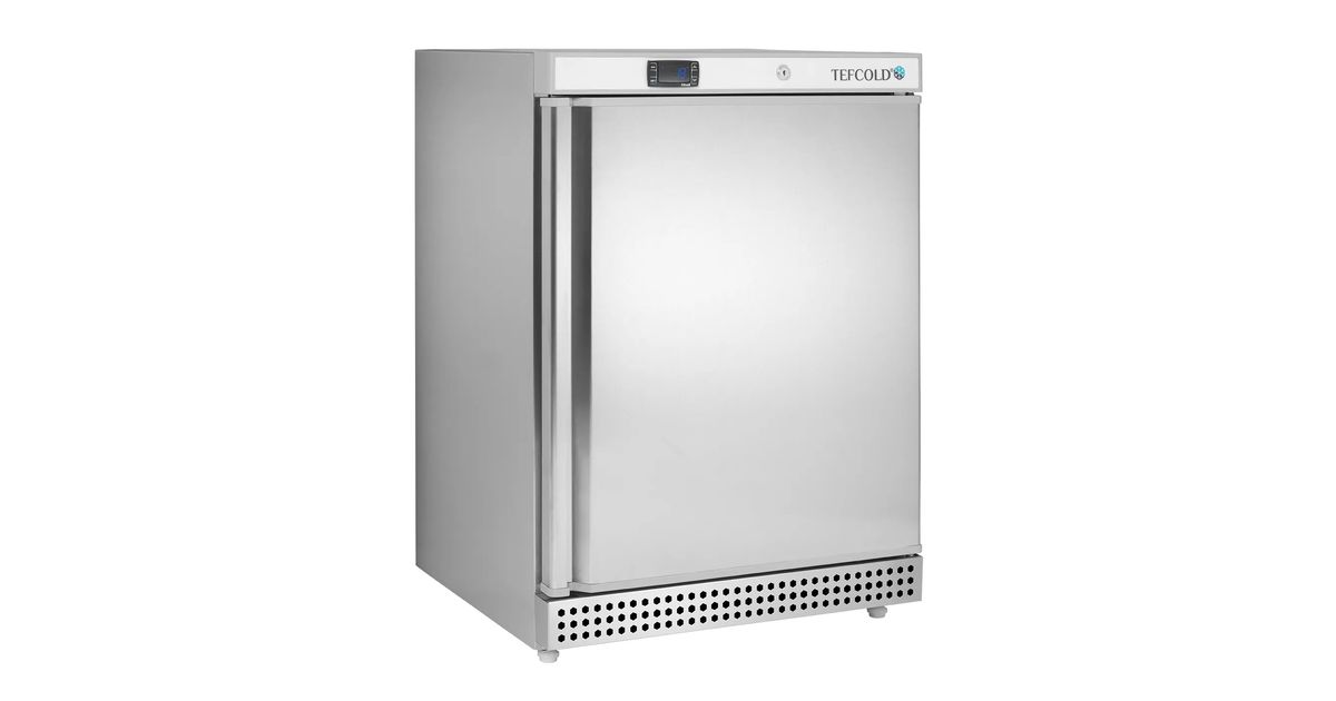 Tefcold UR200S 130 Ltr Undercounter Single Door Stainless Steel Fridge ...