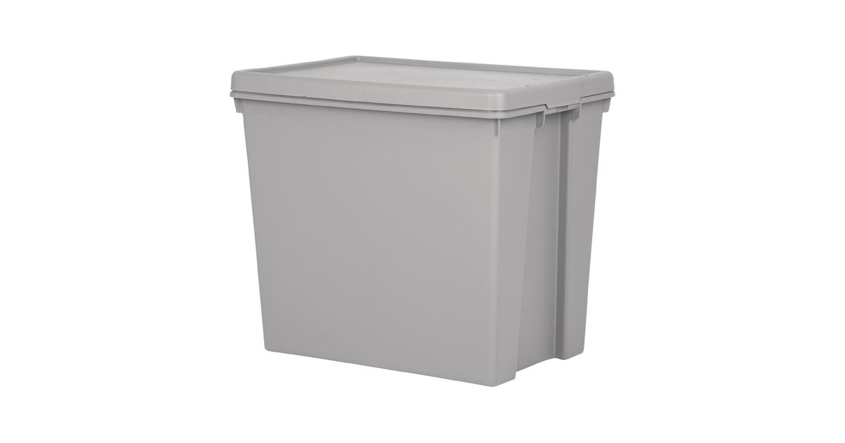 Wham Bam FW896 Upcycled Cement Grey Storage Box & Lid 92 Ltr - Catering ...