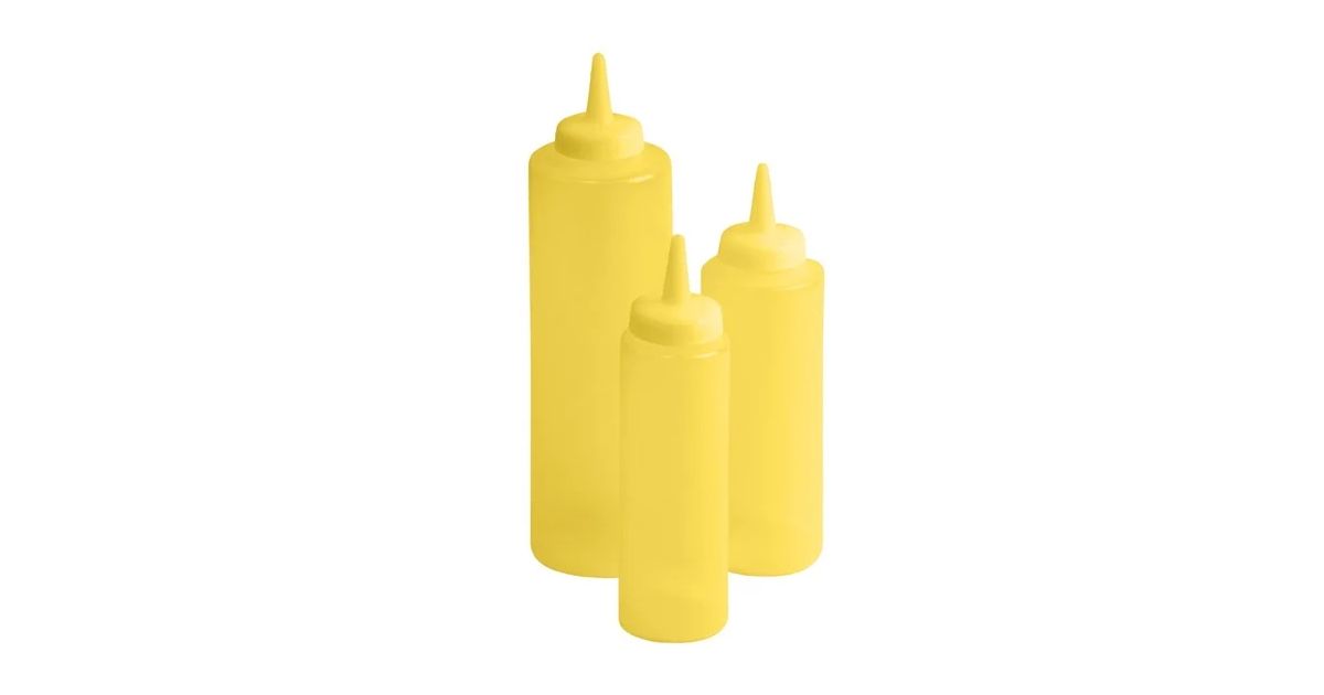 Beaumont CZ657 Squeeze Sauce Bottle Yellow 680ml - Catering Appliance ...