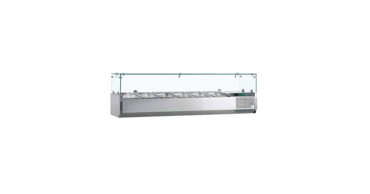 Tefcold GVC33-150 7 x 1/4GN Refrigerated Countertop Food Prep Display ...