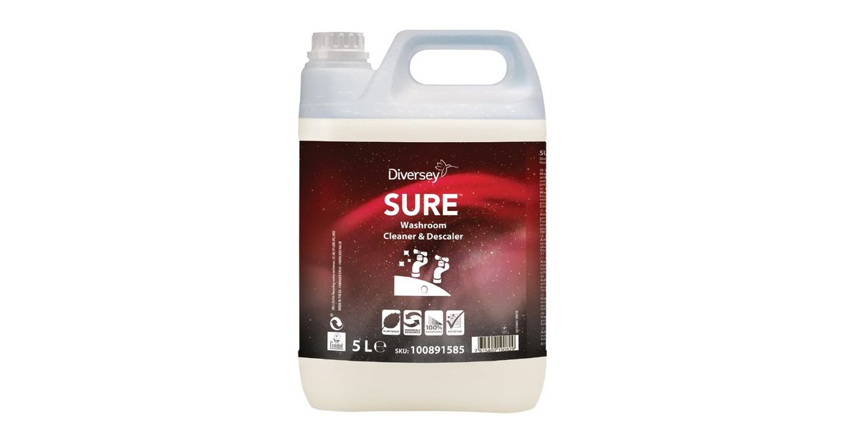 Diversey SURE CX824 Washroom Cleaner & Descaler Concentrate 5 Ltr ...