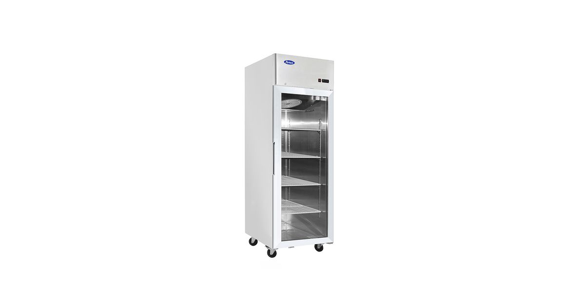 Atosa YCF9407GR 410 Ltr Upright Single Glass Door Stainless Steel ...