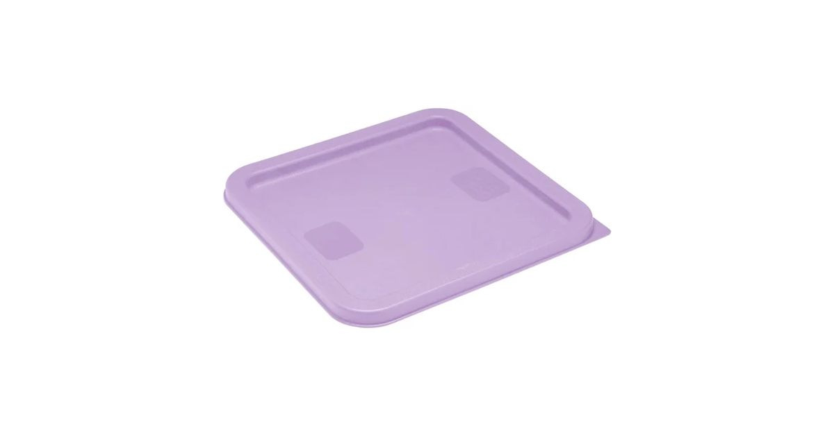 Hygiplas HY426 Square Measuring Container Lid Purple Medium - Catering ...