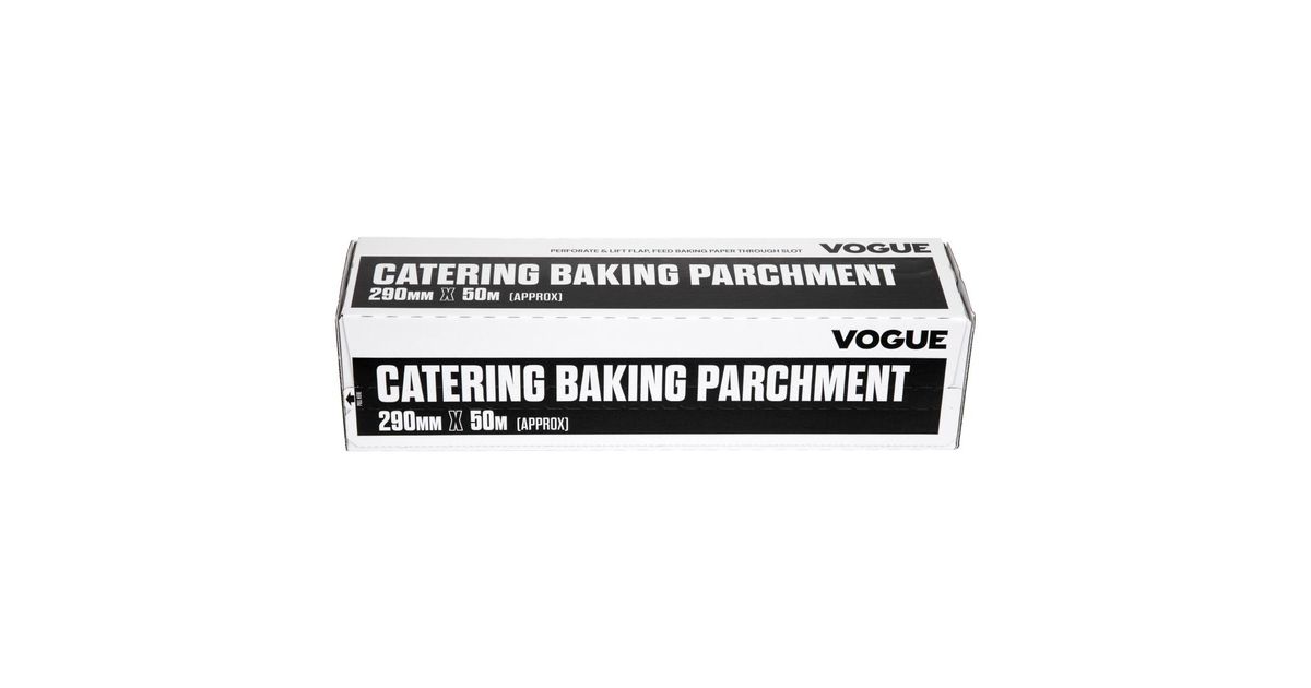 Vogue CF349 Baking Parchment Paper 290mm x 50m - Catering Appliance ...