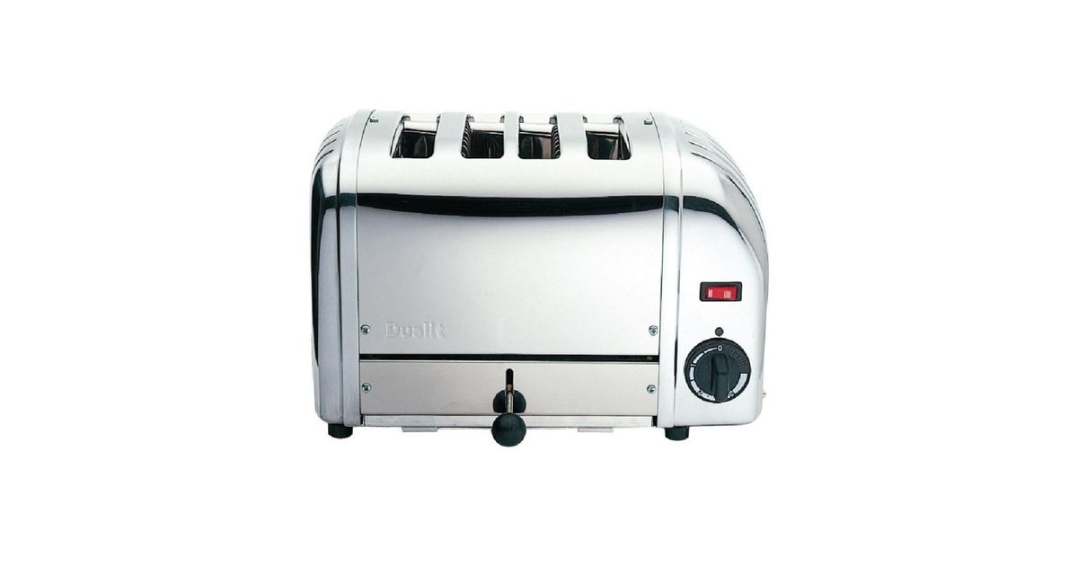 Dualit 43022 4 Bun White Toaster - Catering Appliance Superstore