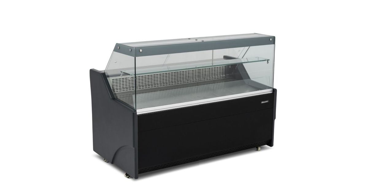 Blizzard BFG200BK 1965mm Wide Flat Glass Serve Over Counter Display ...