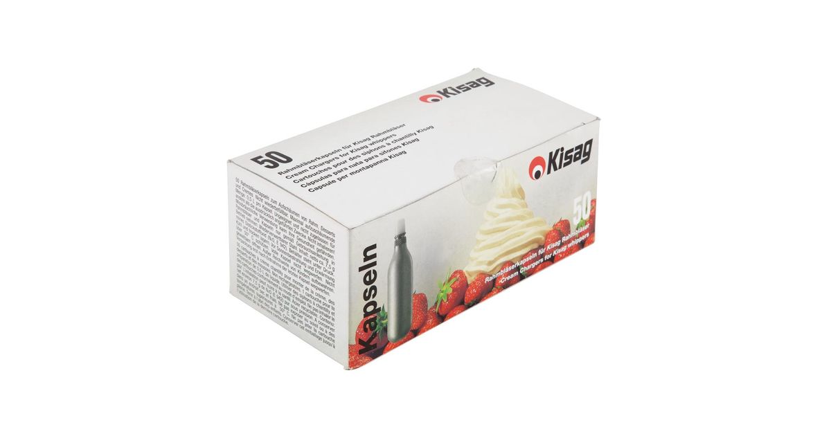 Kisag J448 Cream Whipper Bulbs (Pack of 50) - Catering Appliance Superstore