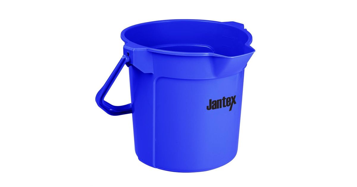Jantex FU835 Graduated Bucket with Pouring Lip Blue 10 Ltr - Catering ...
