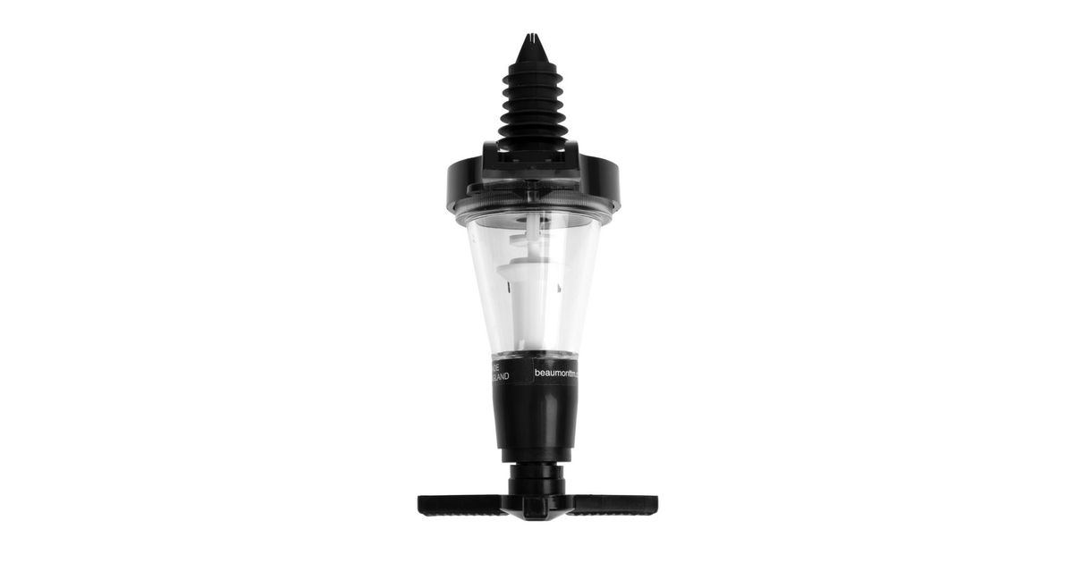 Beaumont K493 Black Spirit Optic Dispenser Stamped 25ml - Catering ...