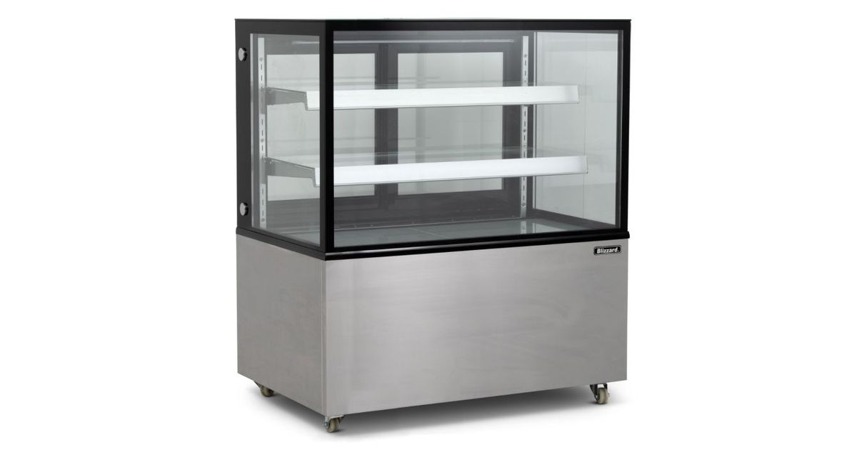 Blizzard DF470 1515mm Wide Flat Glass Patisserie Serve Over Counter ...