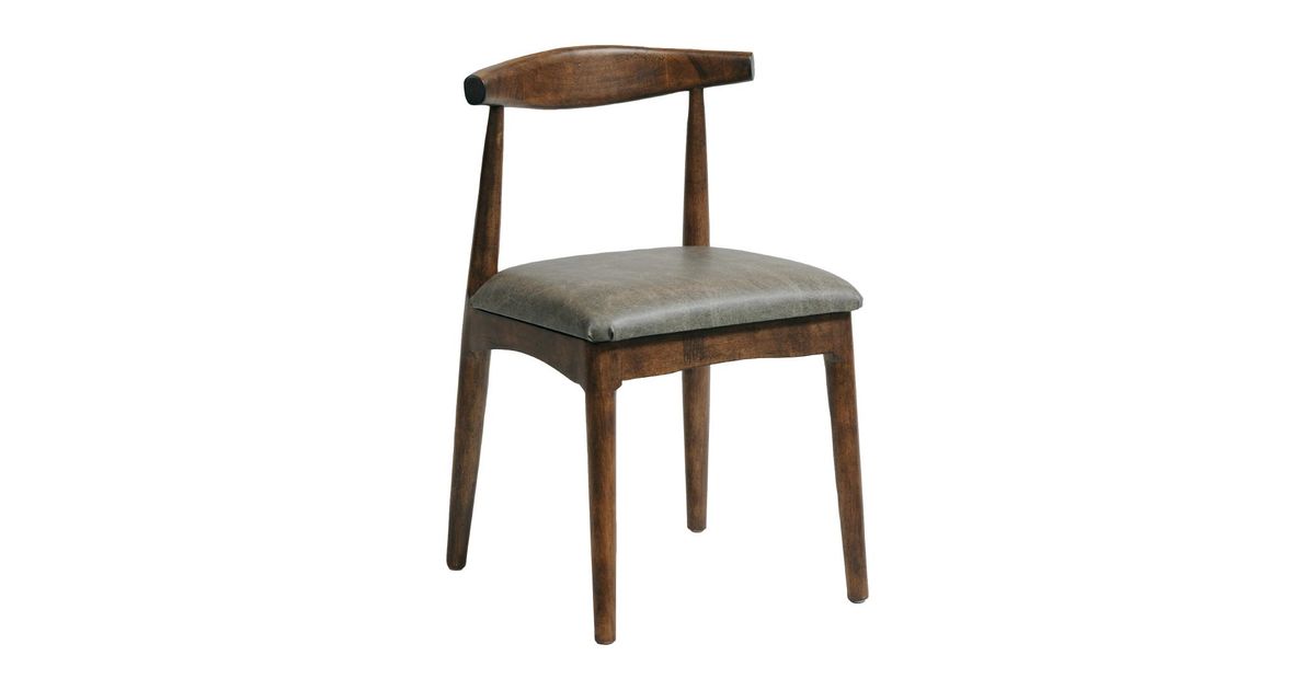 Non Branded CX431 Austin Dining Chair Vintage with Helbeck Saddle Ash ...