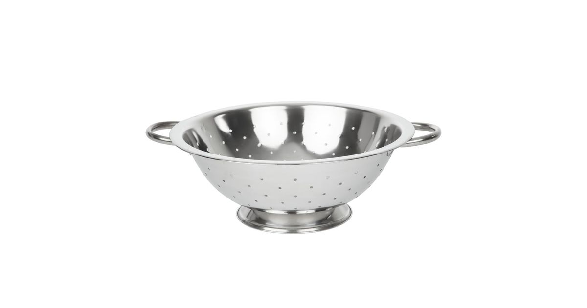 Vogue K347 Stainless Steel Colander 11.5" - Catering Appliance Superstore