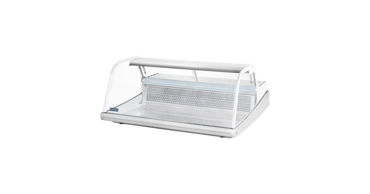 Polar G-Series GE961 255 Ltr Countertop Curved Glass Refrigerated Fish ...