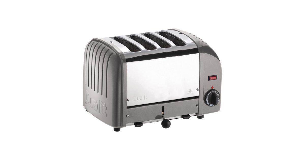 Dualit 40349 4 Slice Vario Metallic Silver Toaster - Catering Appliance ...