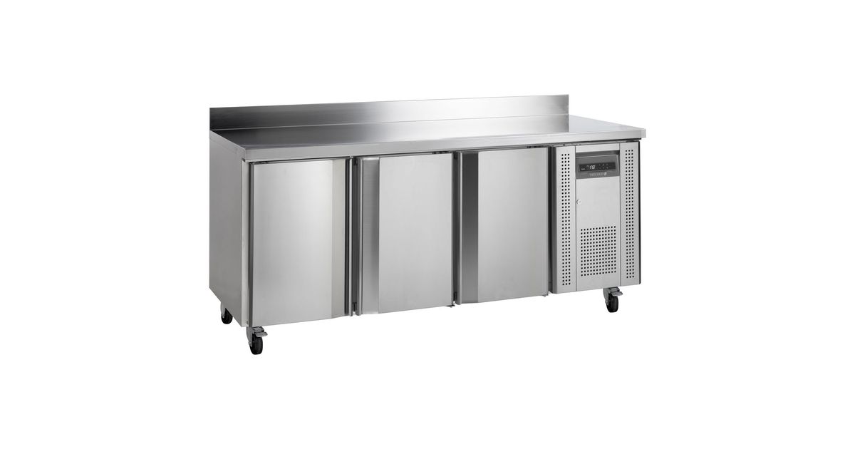 Tefcold CK7310 417 Ltr 3 Door Stainless Steel Refrigerated Prep Counter ...