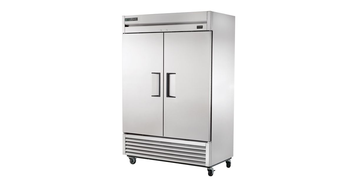 True T-49F-HC 1388 Ltr Upright Double Door Stainless Steel Freezer ...