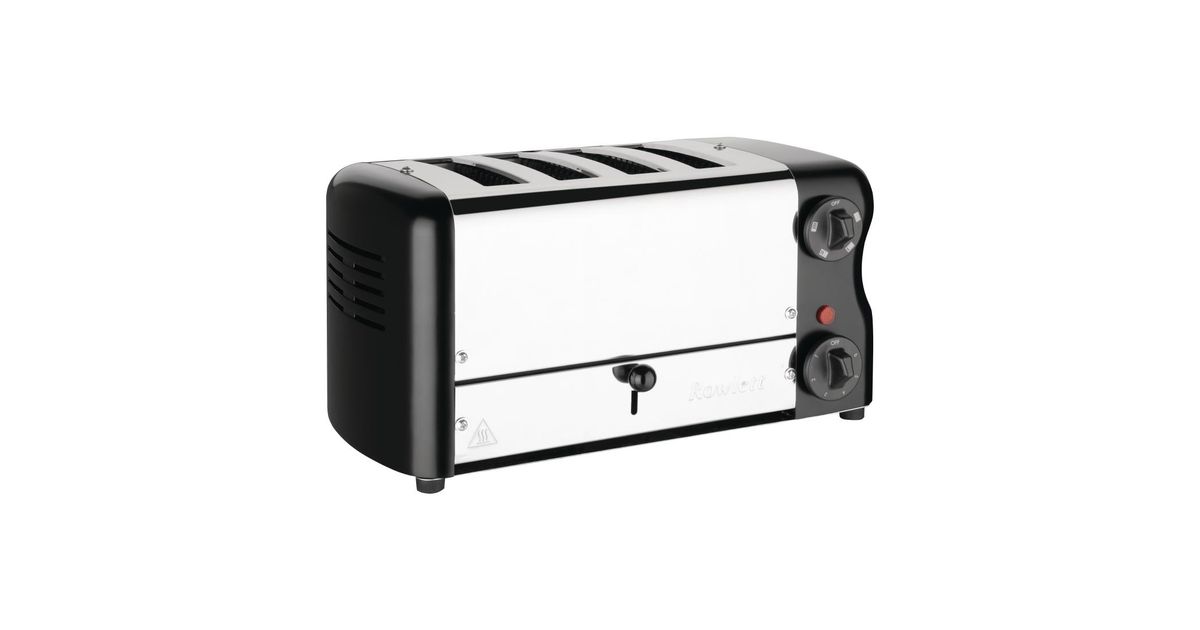 Rowlett DR068 Esprit 4 Slice Jet Black Toaster - Catering Appliance ...