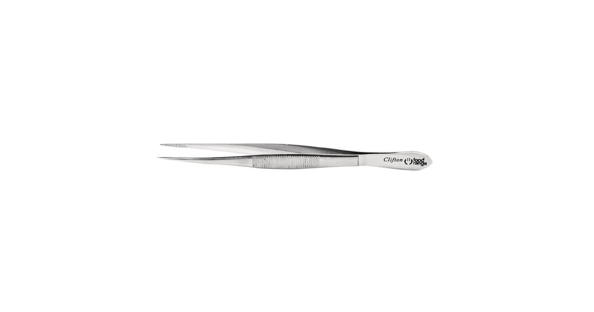 Clifton Food Range CC162 Stainless Steel Fine Tip Micro Tweezers 160mm ...