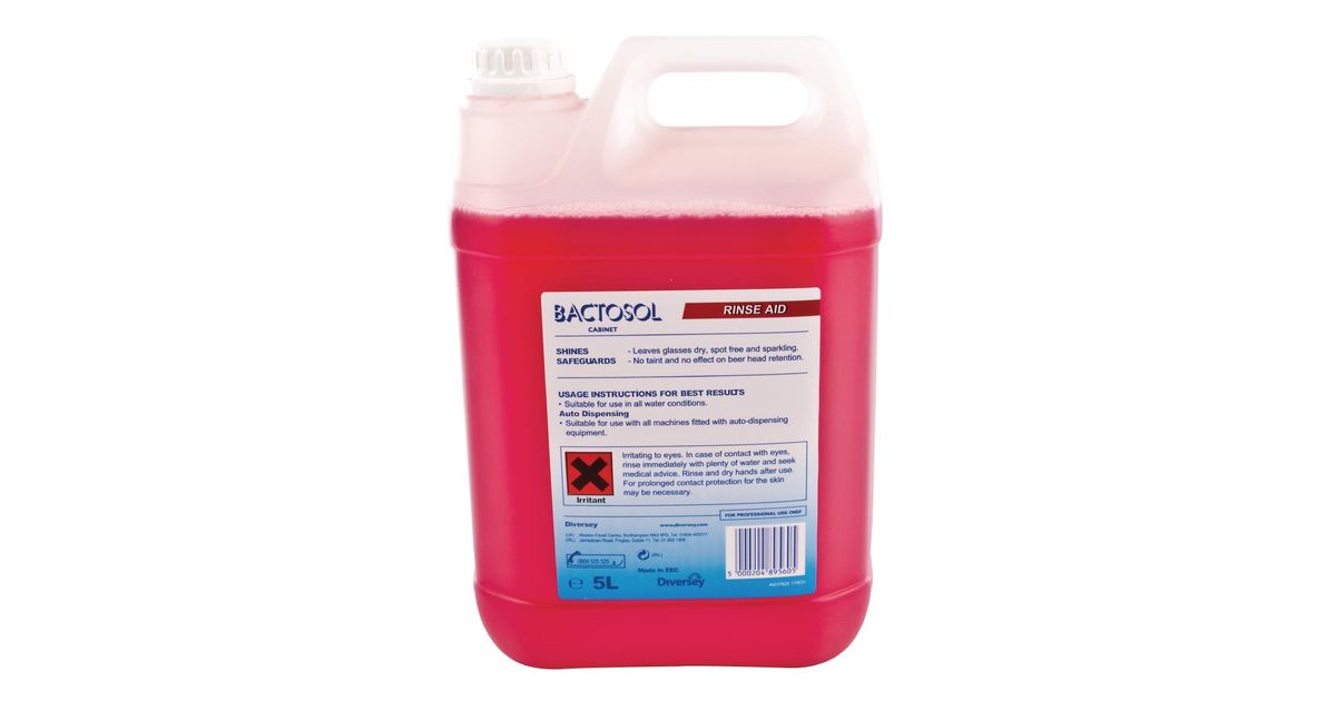 Bactosol CC113 Glasswasher Rinse Aid Concentrate 5Ltr (Pack of 2 ...