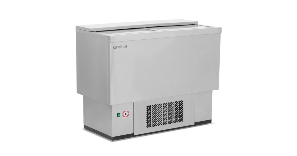 Infrico EFP1000SS 180 x 200ml Top Loading Stainless Steel Bottle Cooler ...