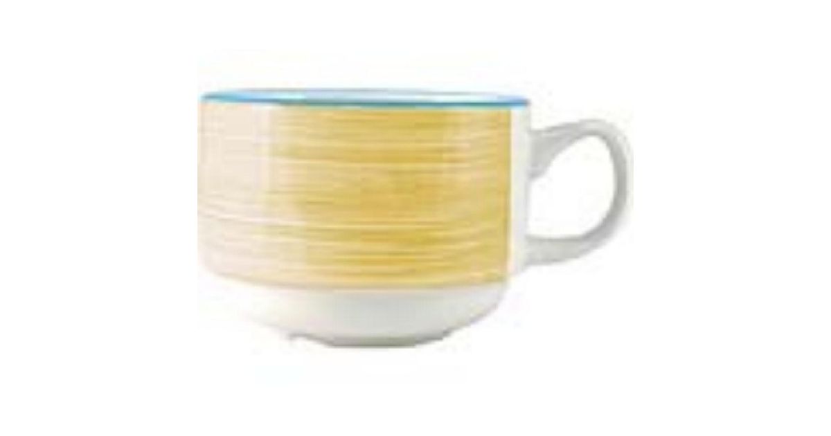 Steelite Rio V2973 Yellow Slimline Stacking Cups 200ml (Pack of 36 ...