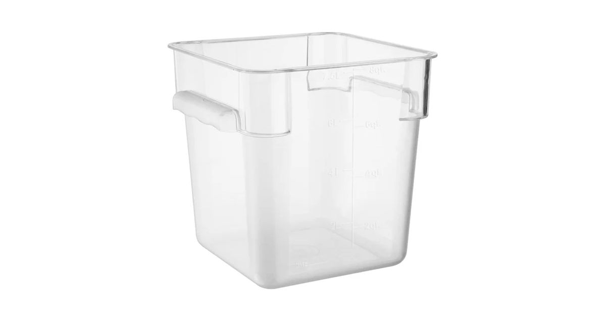 Hygiplas HY403 Polycarbonate Square Measuring Container 7 Ltr ...