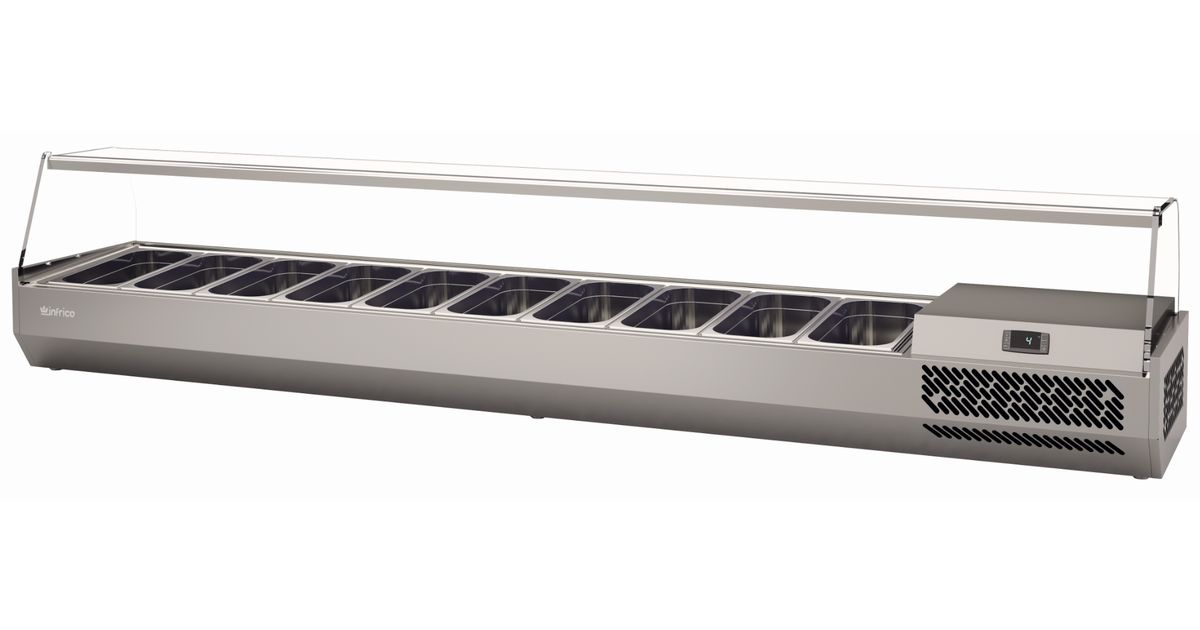 Infrico VIP2330B13CR 10 x 1/3 GN Refrigerated Countertop Food Prep ...