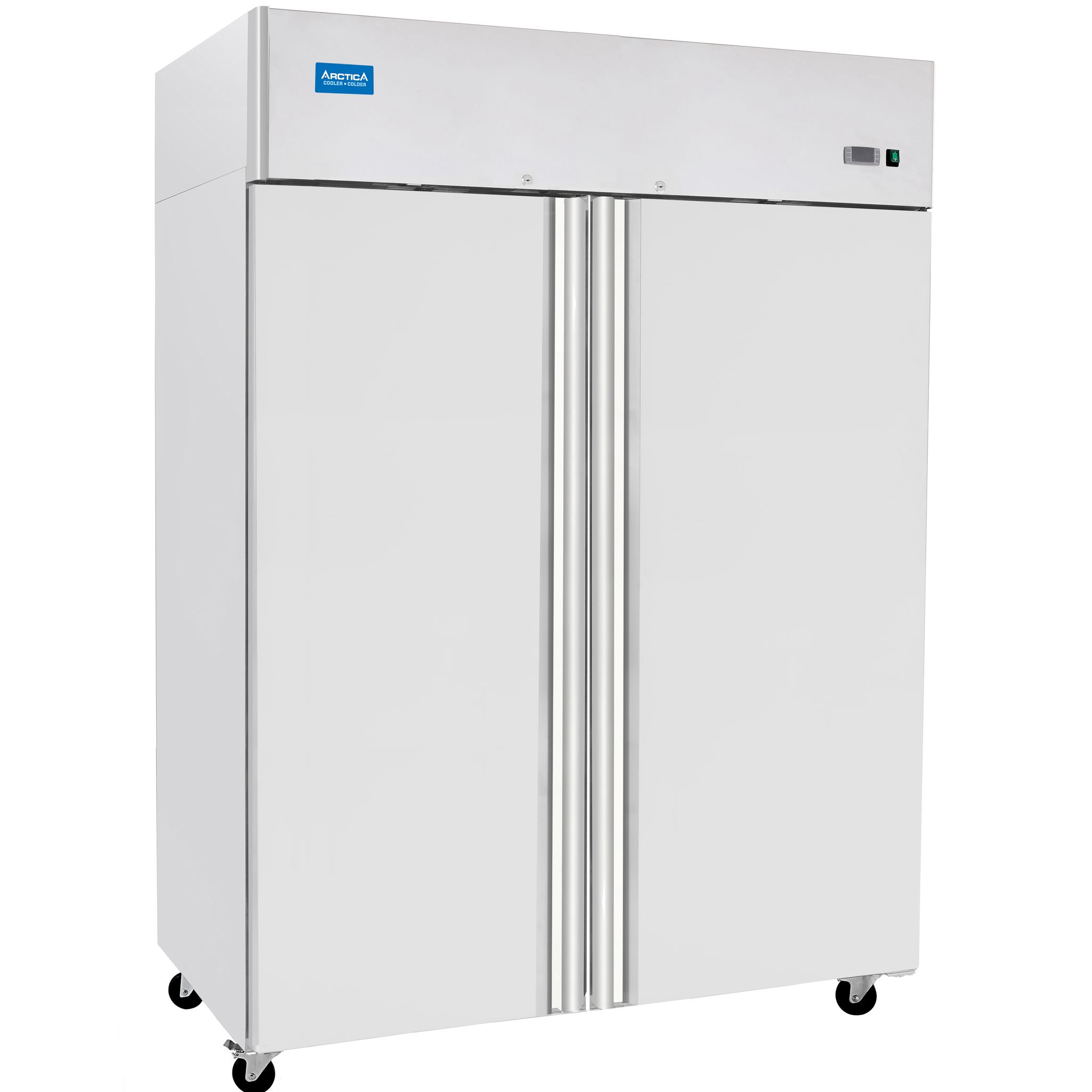 Arctica HED101 Medium Duty 1300 Ltr Upright Double Door Stainless Steel ...