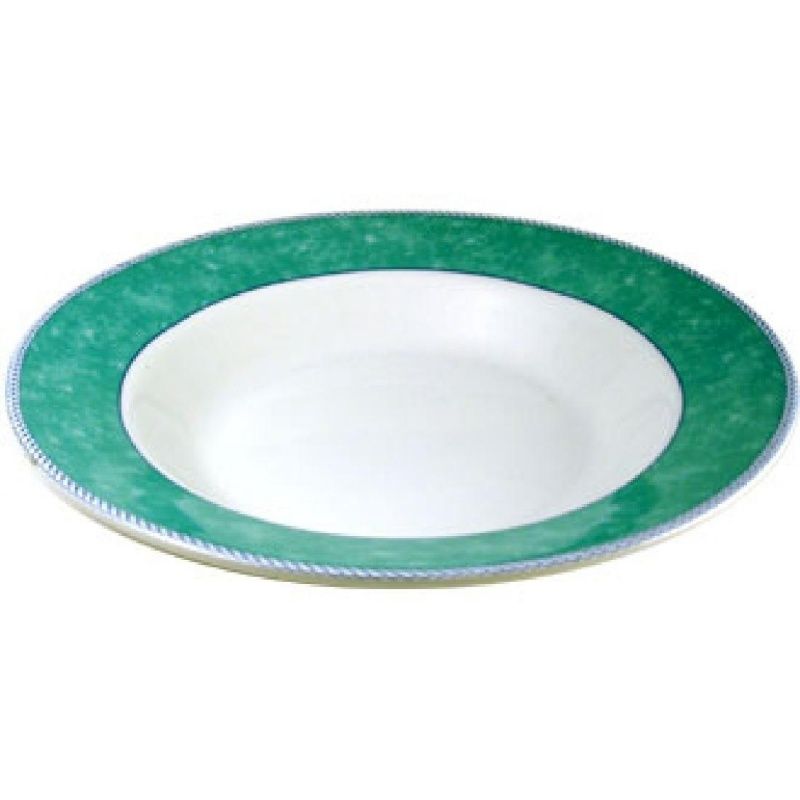 Churchill New Horizons M783 Marble Border Pasta Plates Green 300mm ...