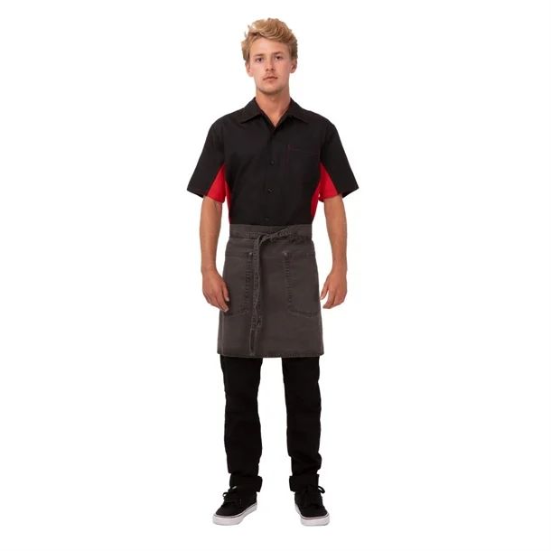Chef Works Urban Dorset BB026 Waist Bistro Apron Short Grey - Catering ...