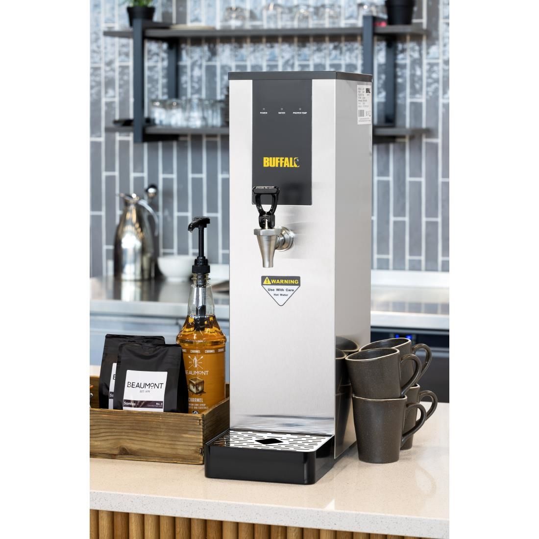 Buffalo CJ787 10 Ltr Countertop Slimline Automatic Water Boiler ...