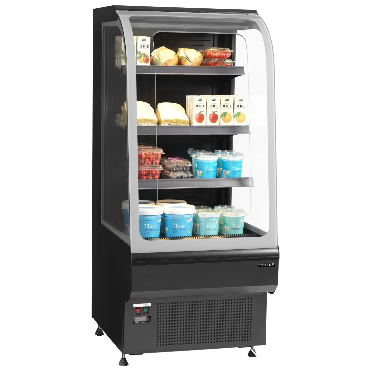 Tefcold NOC60CC 600mm Wide Black Multideck Display Fridge - Catering ...