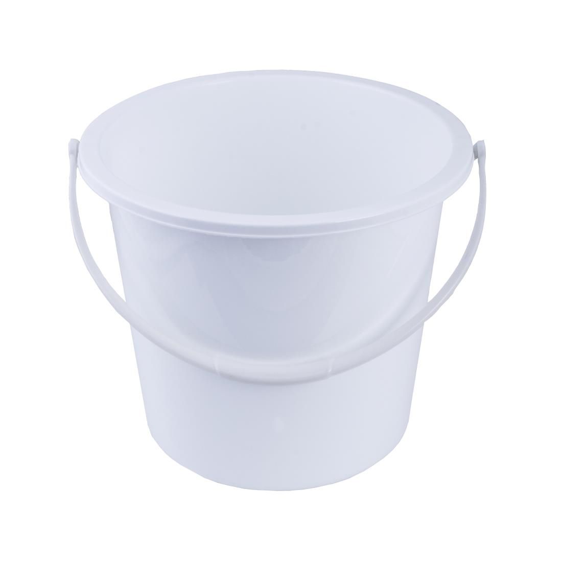 Jantex DA420 Round Plastic Bucket White 10Ltr - Catering Appliance ...