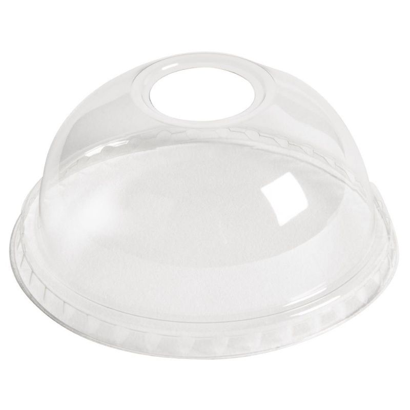 Non Branded CW038 Dome Lids For Clear PET Juice Cups 415ml - Catering ...