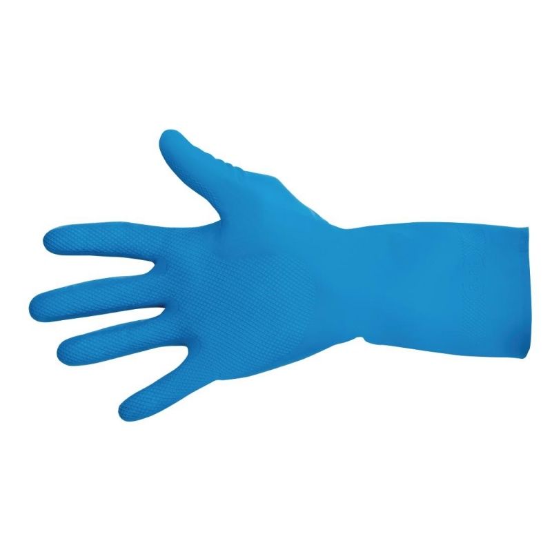 Mapa Vital 165 FA293-M Liquid-Proof Food Handling Gloves Blue Medium ...