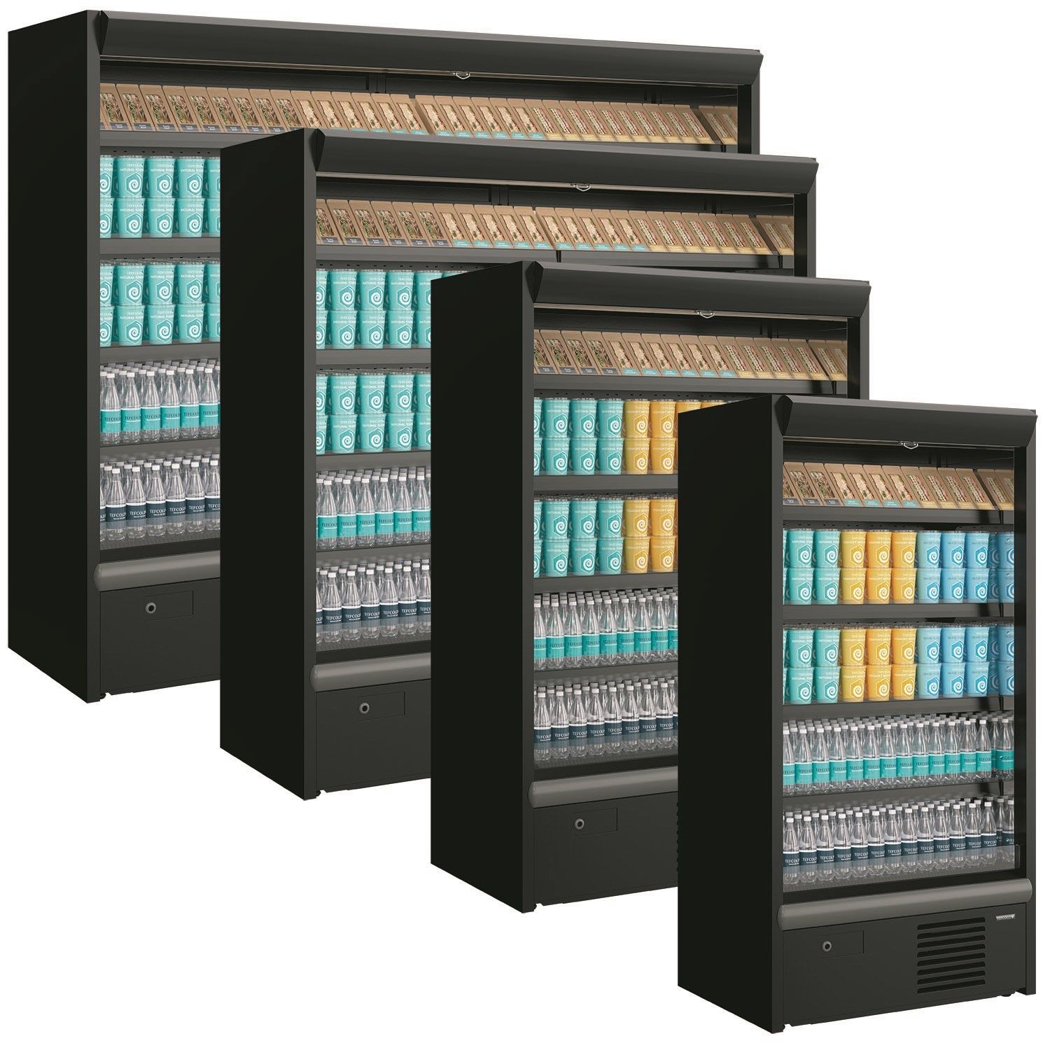 Tefcold GALAXY G20 1959mm Wide Black Multideck Display Fridge With ...